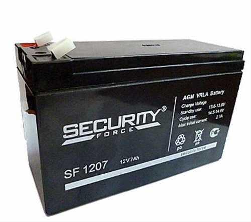 SF1207 аккумулятор 12в 7А/ч пр-ва Security Force