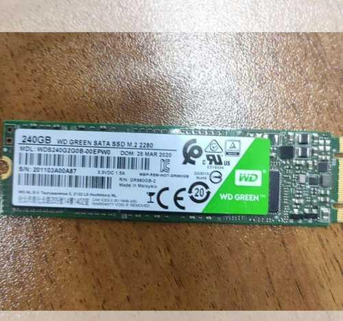 Ssd m2 240gb WD green