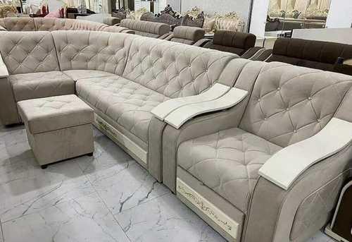 Угловой диван с креслом"Барселона" Комплекты новые