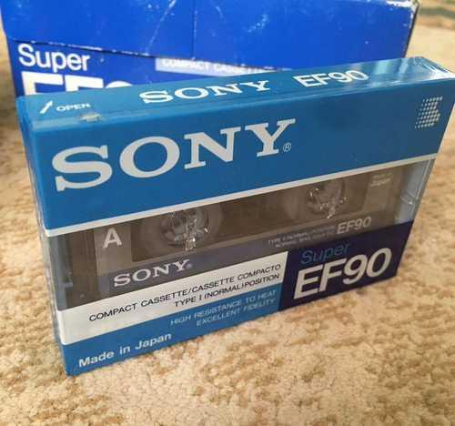 Аудиокассеты Sony super ef 90 (блок)