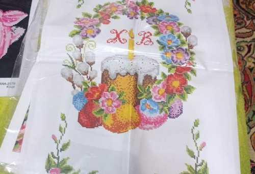 Рушник для вышивки бисером. (Пасхальный)