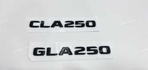 Эмблема GLA 250, CLA 250 - черный глянец - Новая