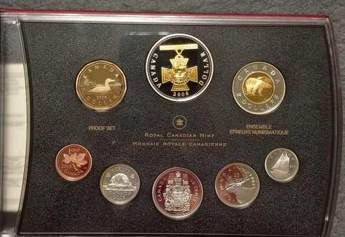Монеты Канада Годовой набор 2006 Пруф Серебро
