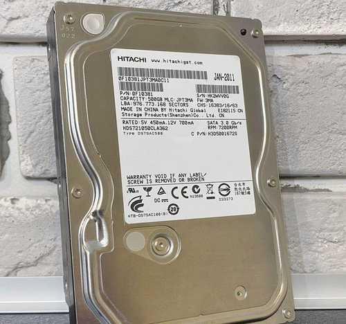 Жёсткий диск 3.5" 500GB Hitachi