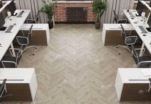 Spc ламинат Alpine floor LVT Карите Chevron