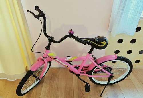 Велосипед детский 20 дюймов розовый