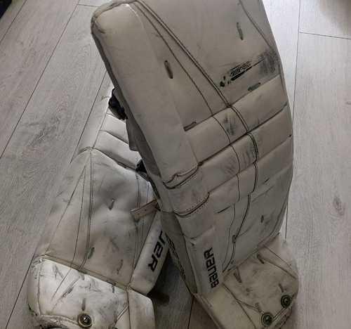 Вратарские щитки bauer jr wht 28