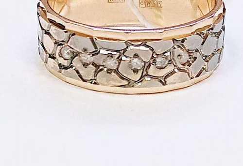 Золотое кольцо с бриллиантом 15 размер