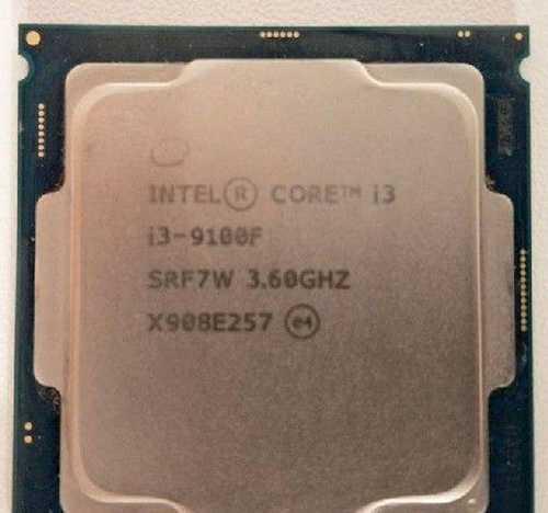 Процессор intel i3 9100f с кулером