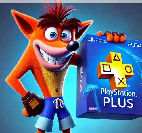 Подписка playstation plus 12 месяцев