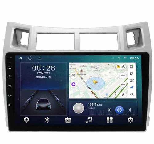 Магнитола Toyota Vitz 05  Android 4 64 TS18A 9"