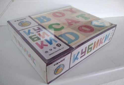 Новые деревянные кубики с английскими буквами