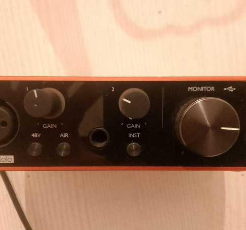 Focusrite scarlett solo 3rd gen Звуковая карта