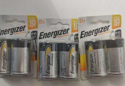 Батарейки Energizer D2 новые
