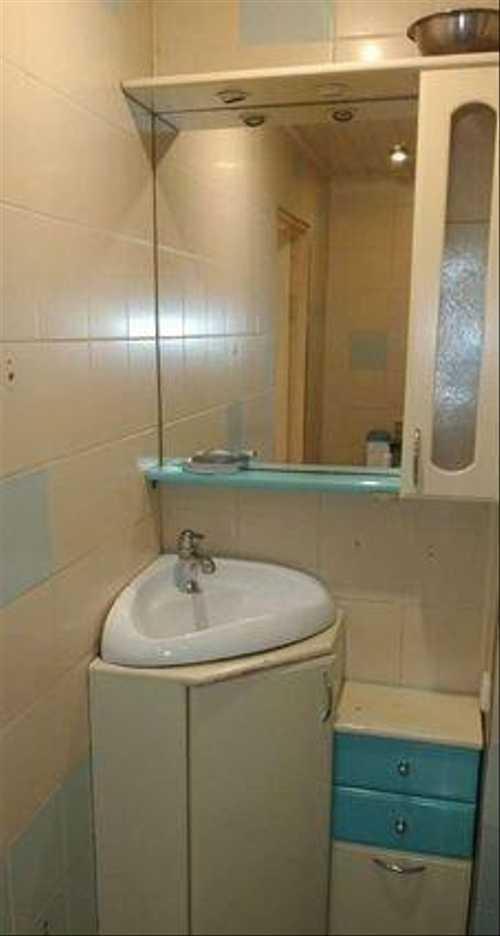 Раковина в ванную с тумбой и зеркалом в леруа мерлен фото