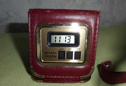 Часы lcd wallet travelling clock