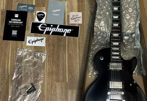 Электогитара epiphone les paul studio ebony