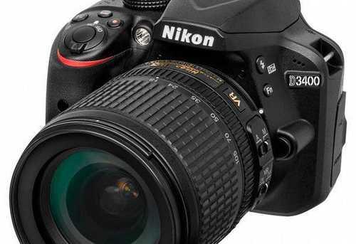 Фотоаппарат Nikon D3400 18-105mm