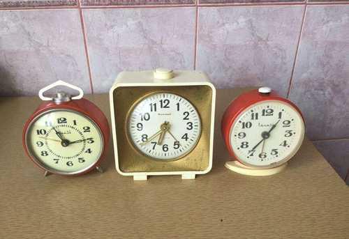 Часы будильник СССР бу