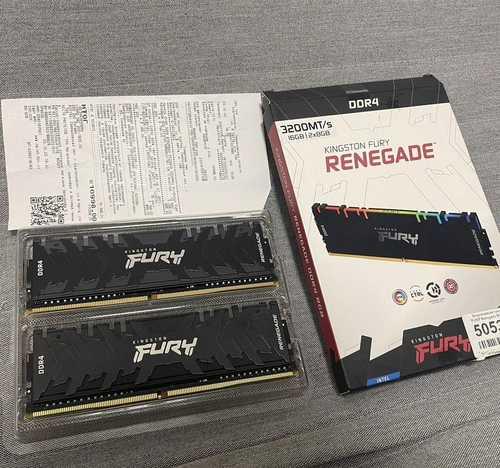 Оперативная память DDR4 Kingston fury Renegade RGB