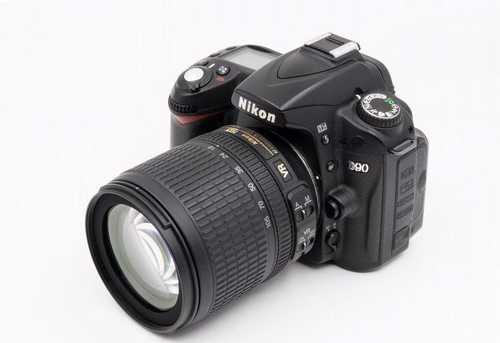 Зеркальный фотоаппарат nikon d90 KIT 18-105