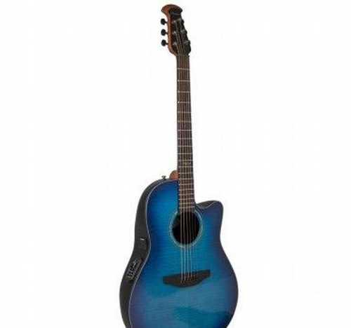 Ovation CS24P-blfl-G Celebrity Standard Plus Mid Cutaway Blue Flamed Maple