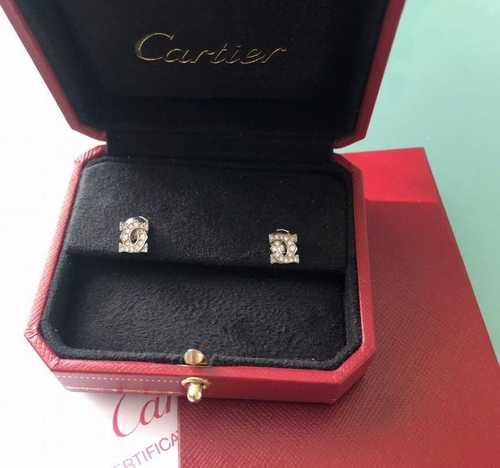 Серьги Cartier,золотые,оригинал