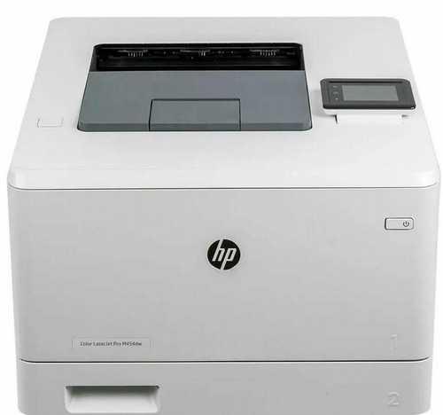 Принтер лазерный HP Color LaserJet Pro M454dw White