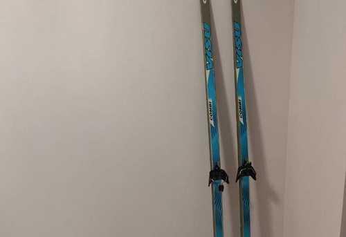 Лыжи беговые fisher пластик + ботинки лыжные 37-38