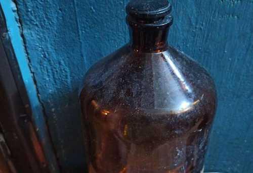 Бутылка из коричневого стекла 5л СССР
