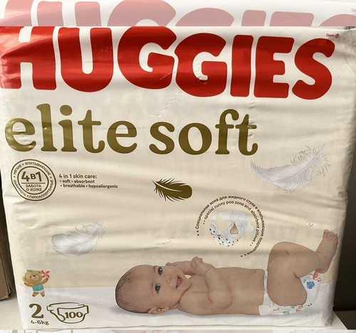 Подгузники huggies elite soft 2