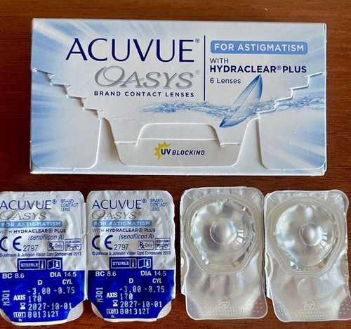 Линзы acuvue Oasys -3.00