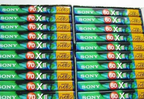 Аудиокассеты Sony XII 60 70 Type II chrome Japan