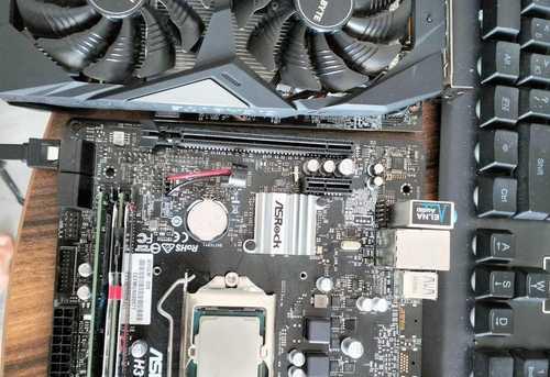 Lga1151v2 i3-9100f + asrock h310cm-dvs+16gb