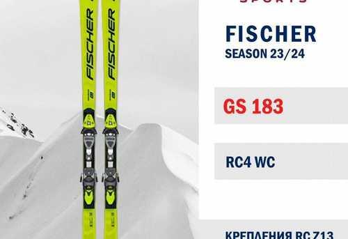 Горные лыжи Fischer RC4 WC GS 183 Jr. + Z13