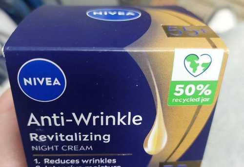 Nivea 50 мл ночной крем против морщин 55+