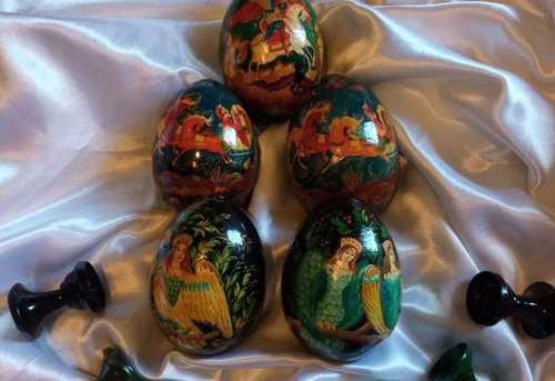Яйца -сувенир деревянные ручная роспись