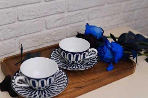 Набор из чайных пар Hermes Bleus d'Ailleurs