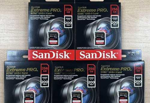 Sandisk Extreme Pro sdxc 256GB 200mb/s Новая