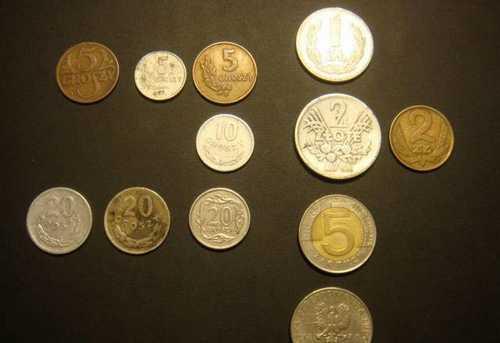 Монеты Польши в ассортименте