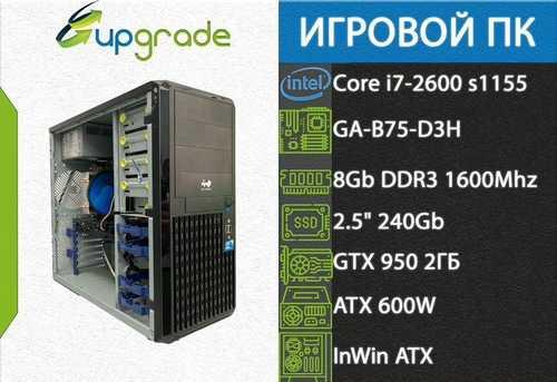Игровой пк Core i7-2600/8Gb/SSD 240Gb/GTX 950 2Gb