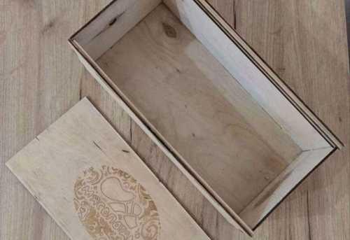 Коробка деревянная подарочная, для хранения
