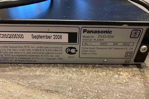 Dvd проигрыватель Panasonic S54