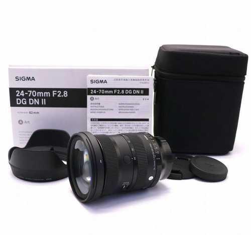 Sigma AF 24-70 mm F2.8 DG DN II art Sony E в упаковке