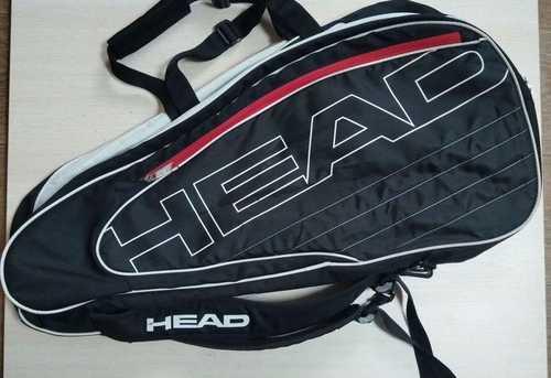 Теннисная сумка Head, 4 молнии, бу