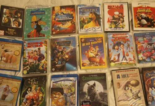 Мультфильмы Disney, Dreamworks DVD, 3D Blu-ray