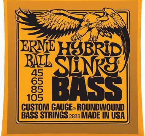 Ernie Ball 2833 струны для бас гитары, 45-65-85-1