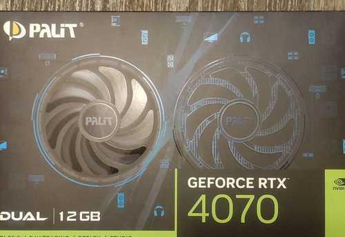 Новая RTX 4070 RTX4070 dual 12гб гарантия