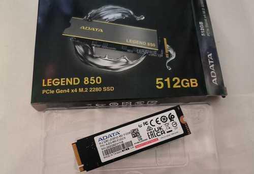 Adata 512gb SSD nvme Pci-e Gen 4 Legend 850 2280