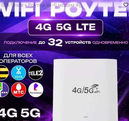 Wifi роутер 4g-5g модем с симкой